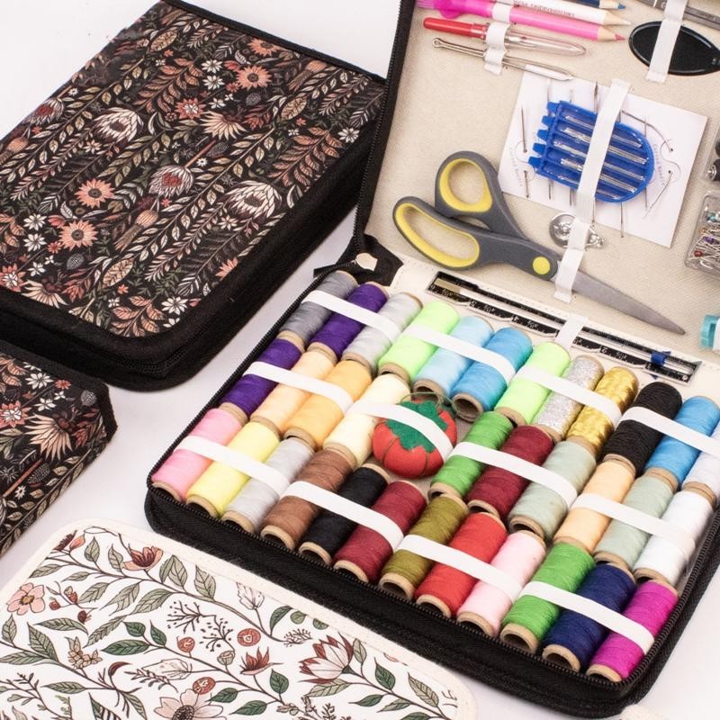 Household multi-color sewing thread large sewing needle box Home sewing ...