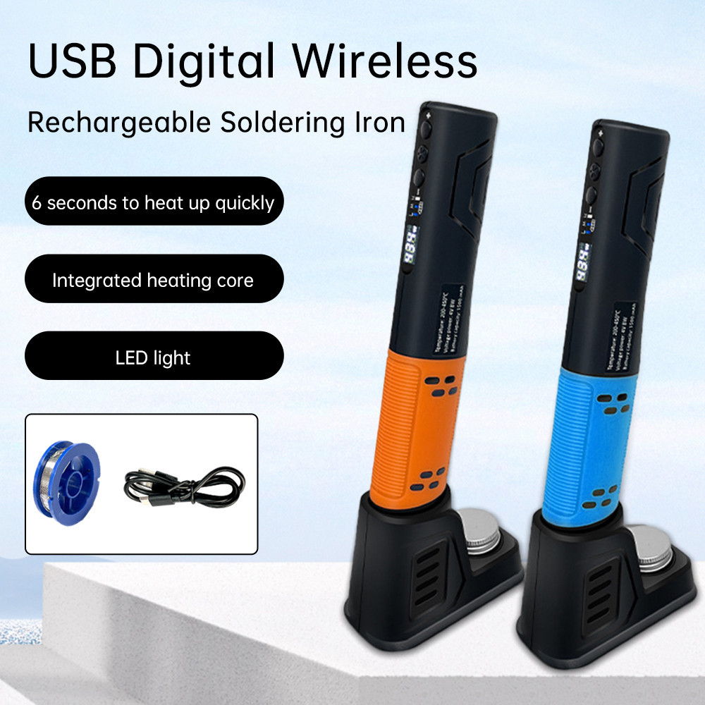 VOKTTA USB Cordless Soldering Iron 1800mAh Rechargeable Soldering Tool ...