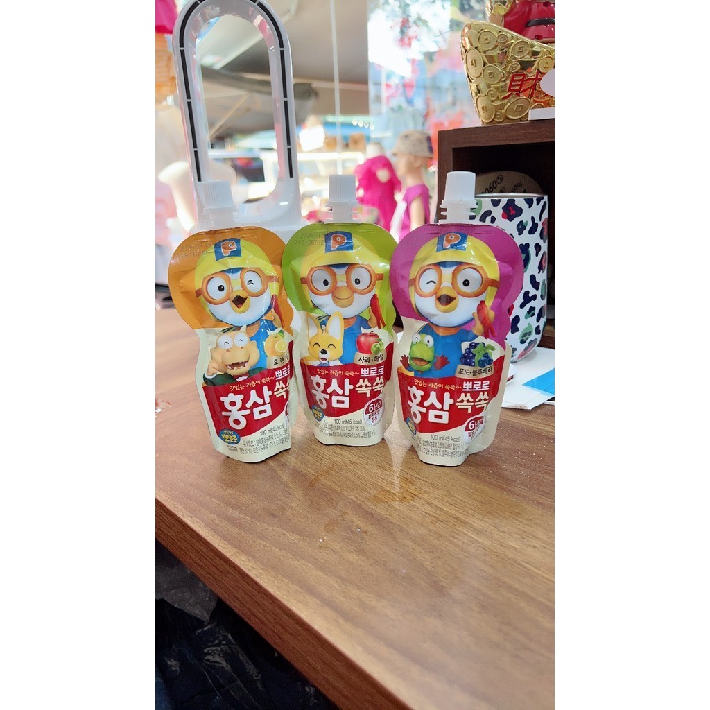 [Video Shopee] Pororo Fruit Red Ginseng Juice, Help Your Baby Eat Well ...