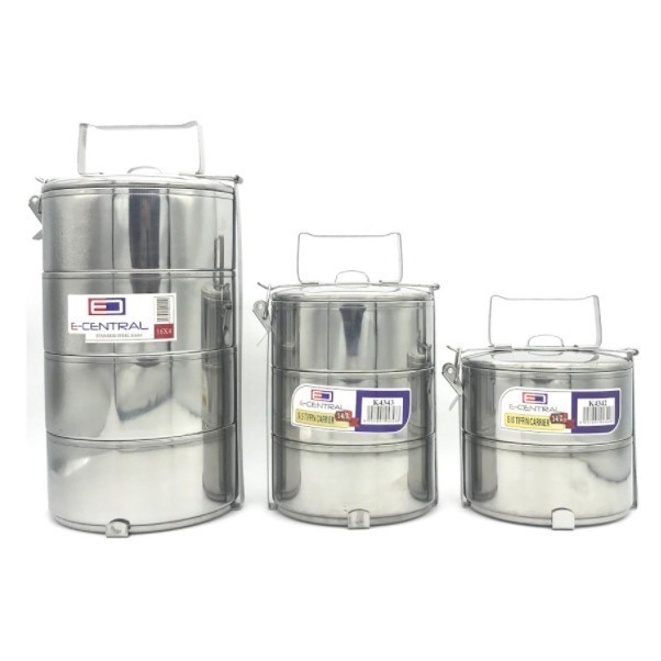 Stainless Steel Tiffin Carrier / Food Container / Tingkat Nasi (12cm ...