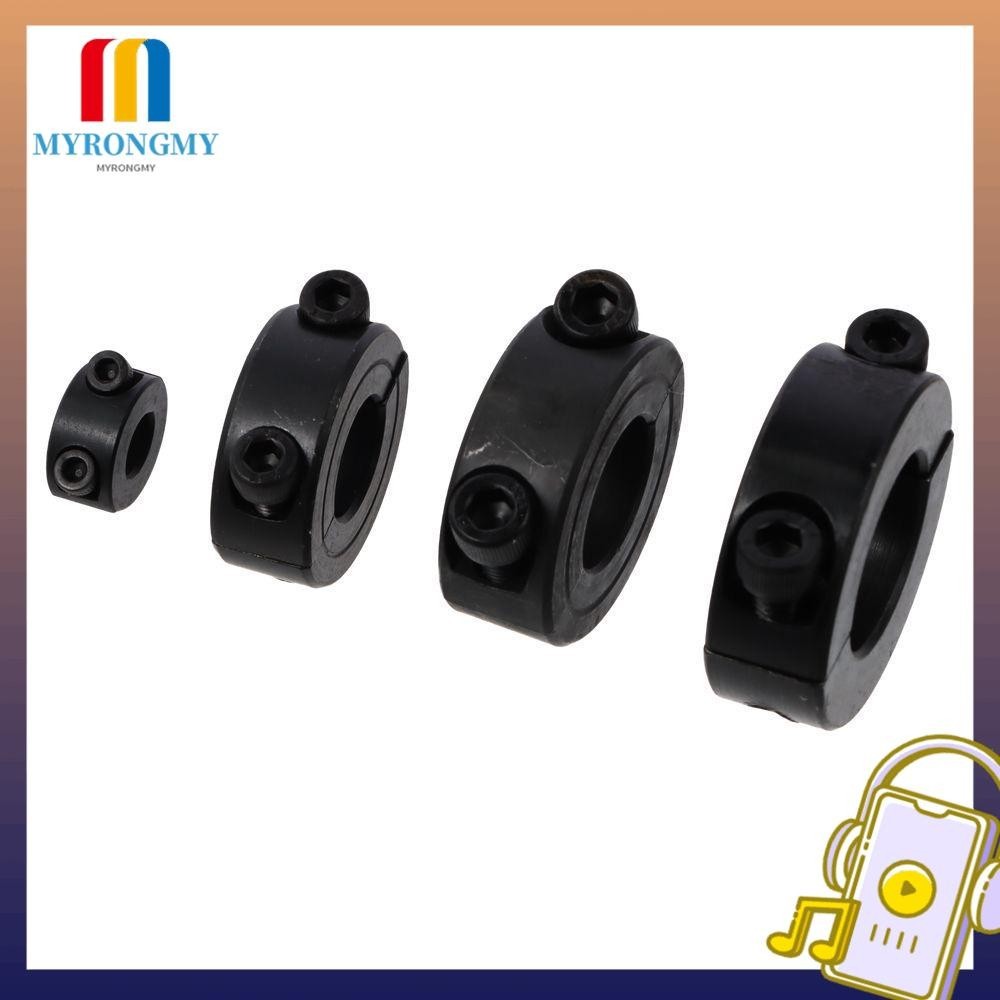 MYRONGMY Shaft Collars, Black Carbon Steel Double Split Clamping Collar ...
