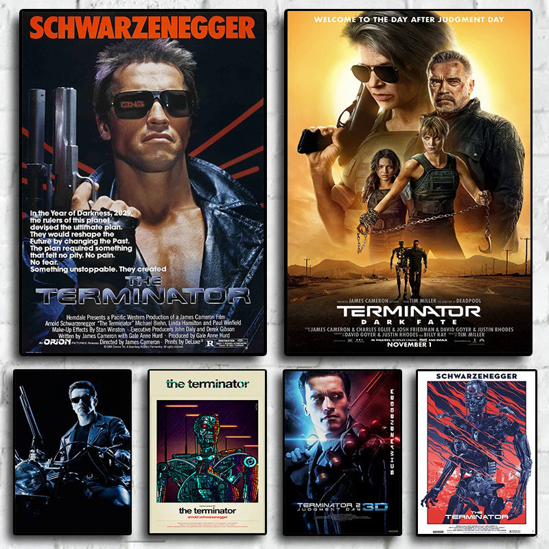 80s Movie TV The Terminator Home Decor Nursery Kids Room poster wall ...