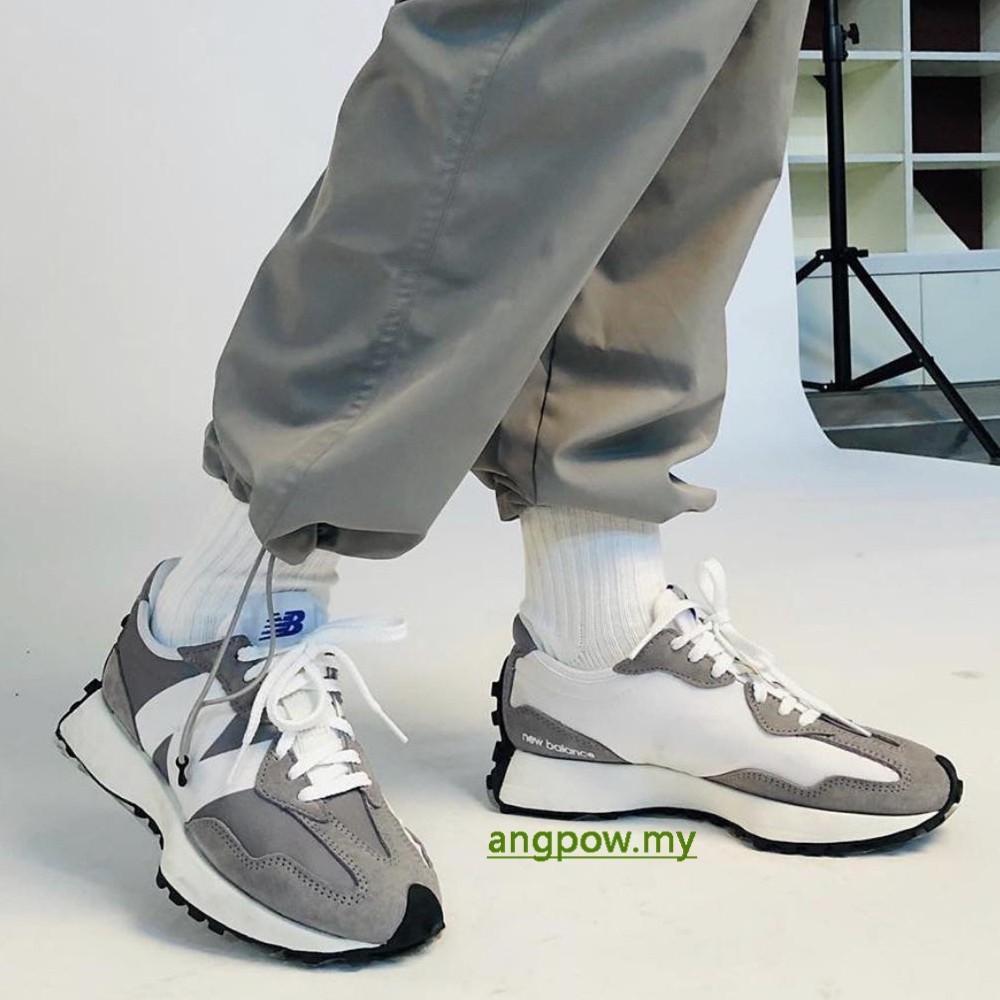 ready stock nb327 grey mesh men's sneakers casual shoes ms327lab ...