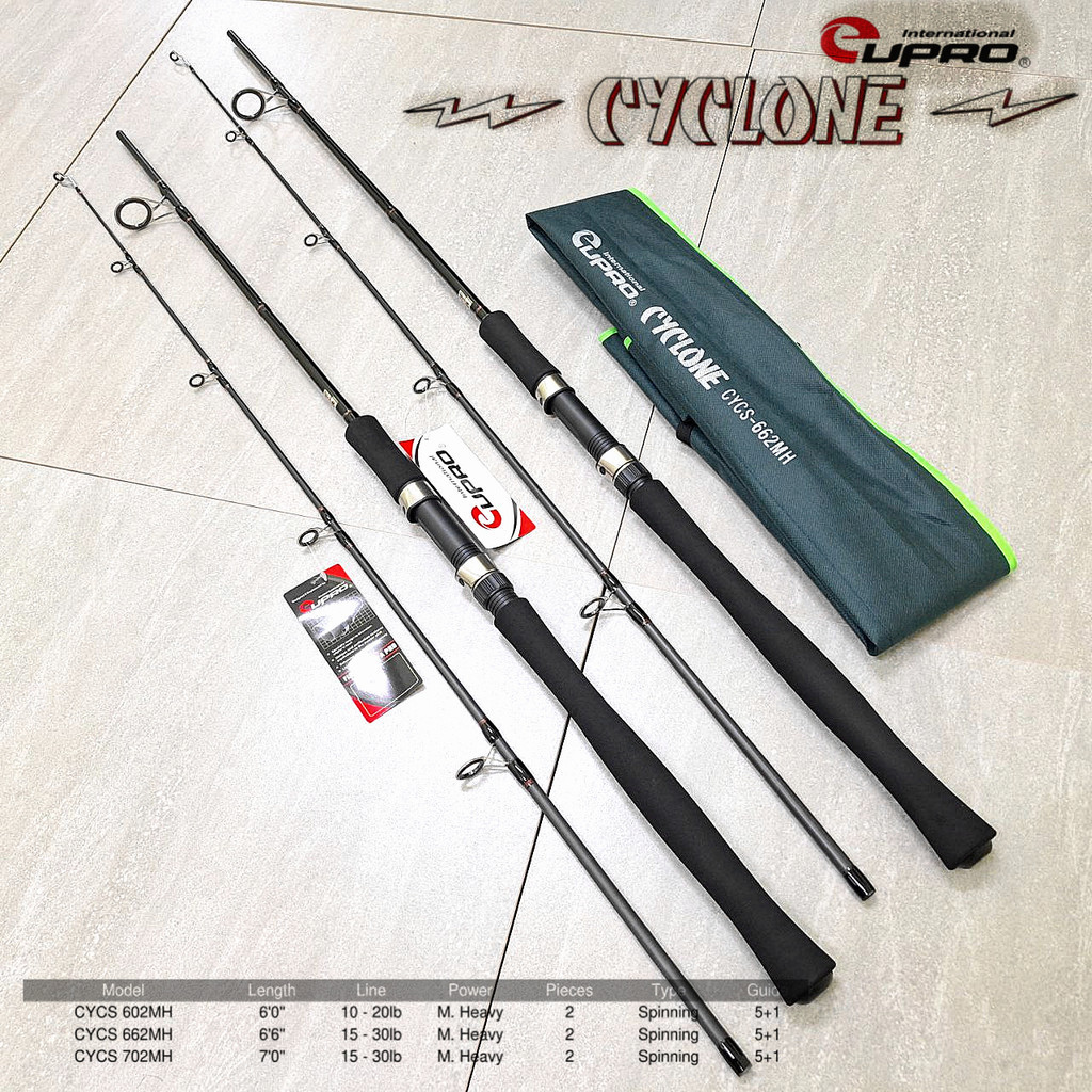 EUPRO CYCLONE ROD BOTTOM KOLAM SUNGAI | Shopee Malaysia