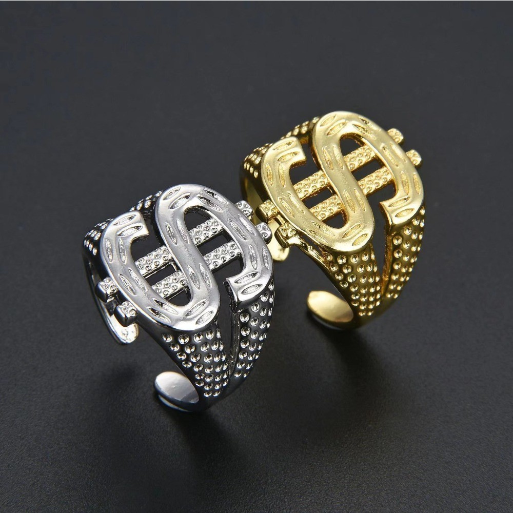 Exaggerated Hip-hop Punk Men's and Women's Ring Jewelry Classic Big ...