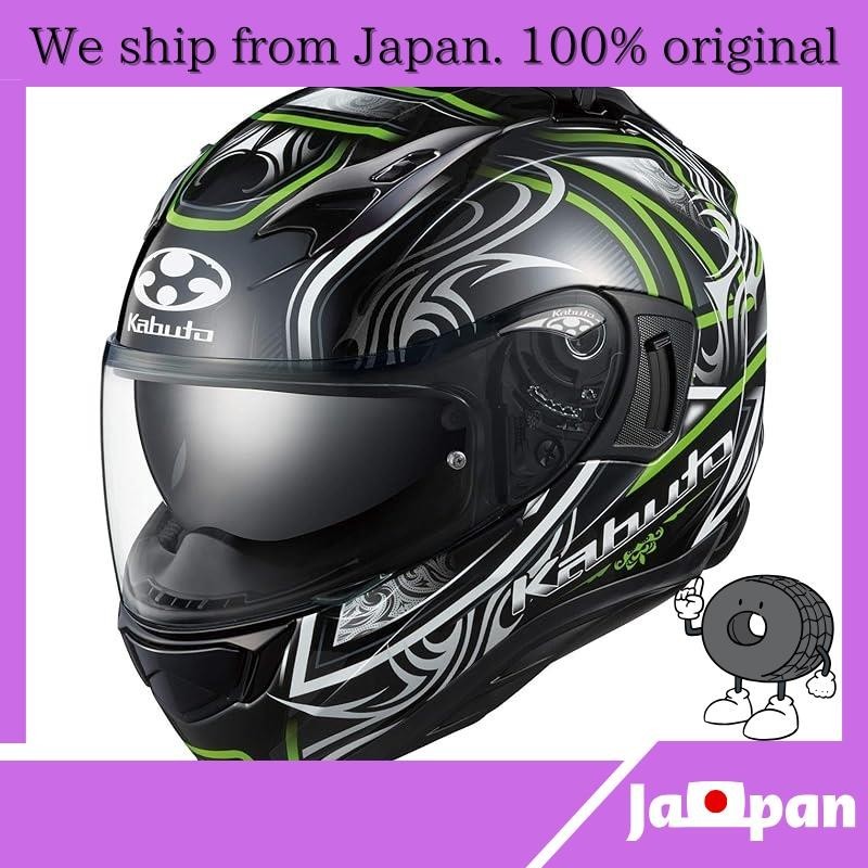Direct from Japan】OGK KABUTO OGK KABUTO KAMUI3 KAMUI3 JAG JAG Black Green L Size Full Face ...