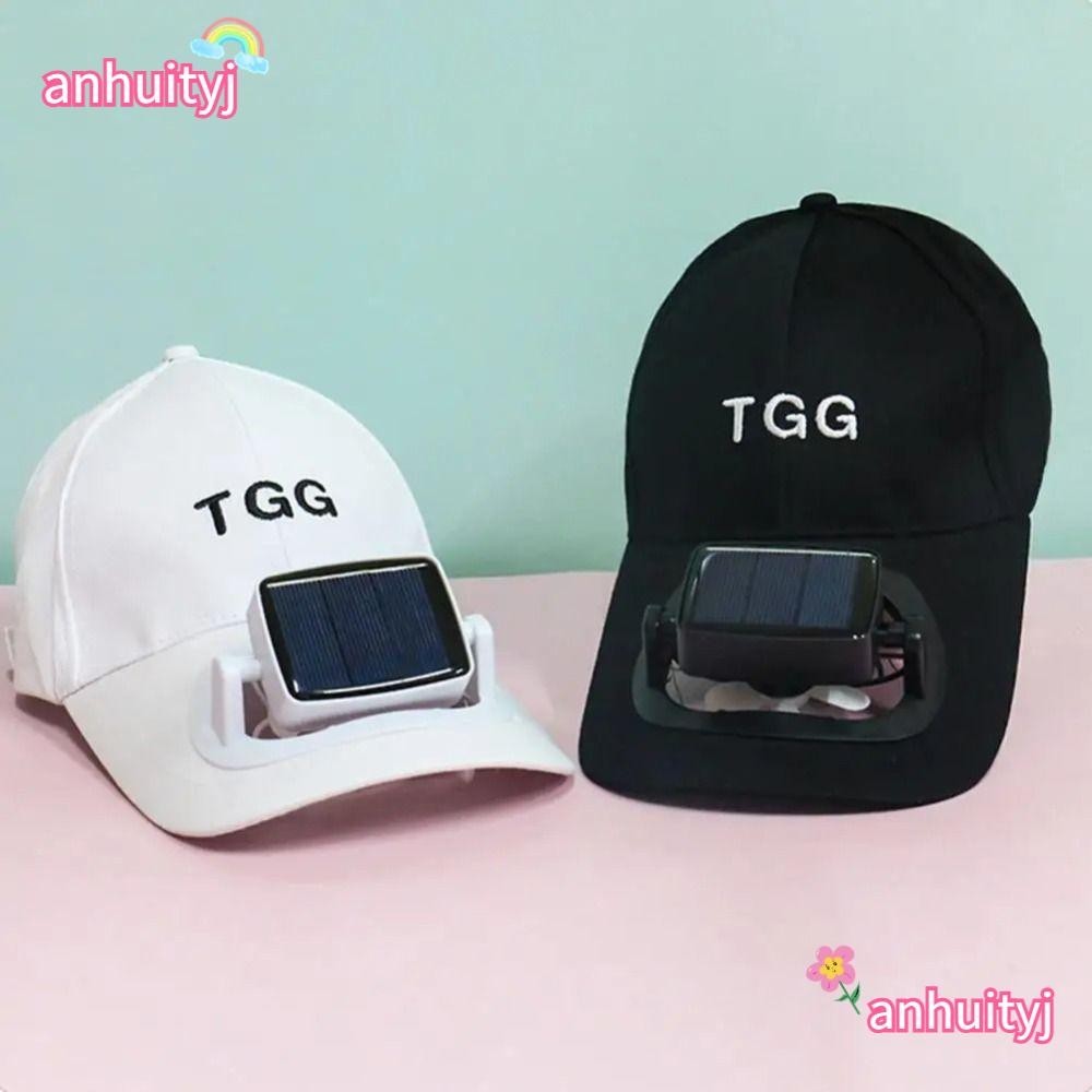 LANJ Fan Sunhat, USB Charging Solar Charging Fan Baseball Hat, Strong ...