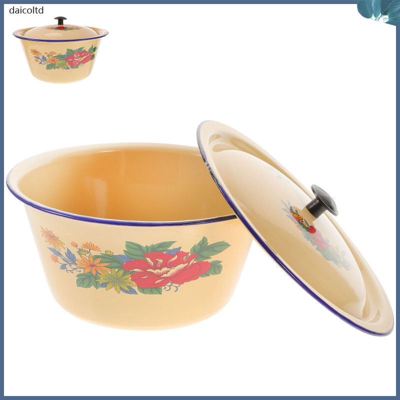 Containers for Food Soup Bowl Salad with Lid Retro Storage Basin ...