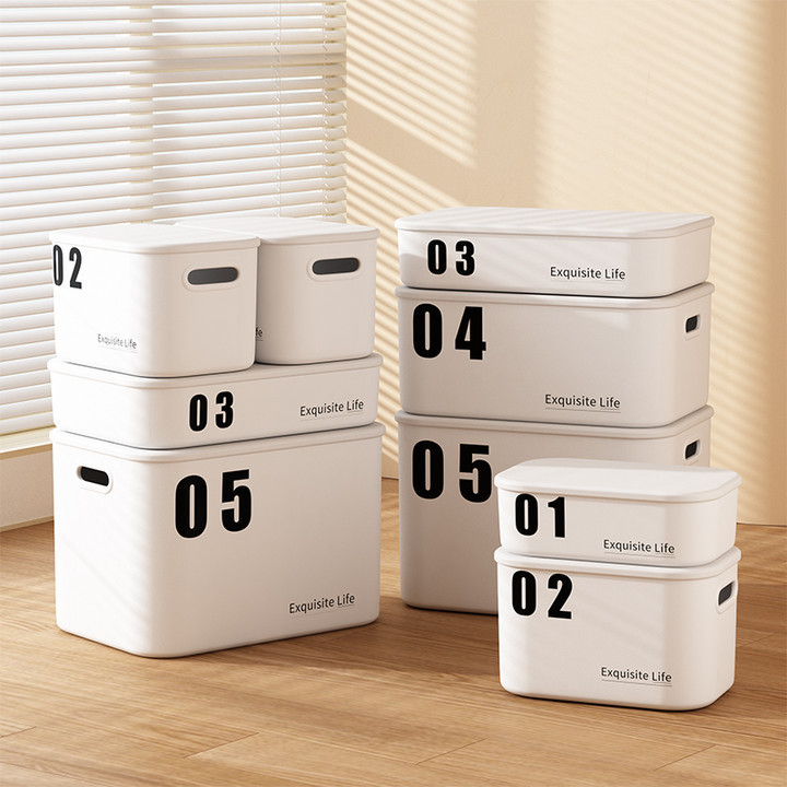 Sundries Desktop Storage Box Storage Basket with Lid Snack Dormitory ...