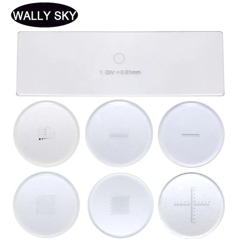 300 Optical Glass Calibration Ruler Microscope Ocular Reticle ...