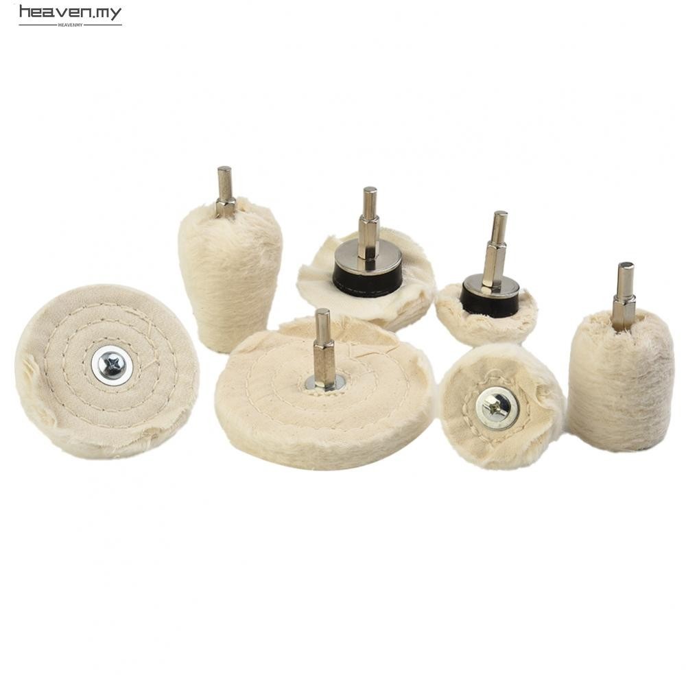 Mop For Drill 7 Pieces Kit Buffer Polish 7x Set Stainless Steel Buffing ...