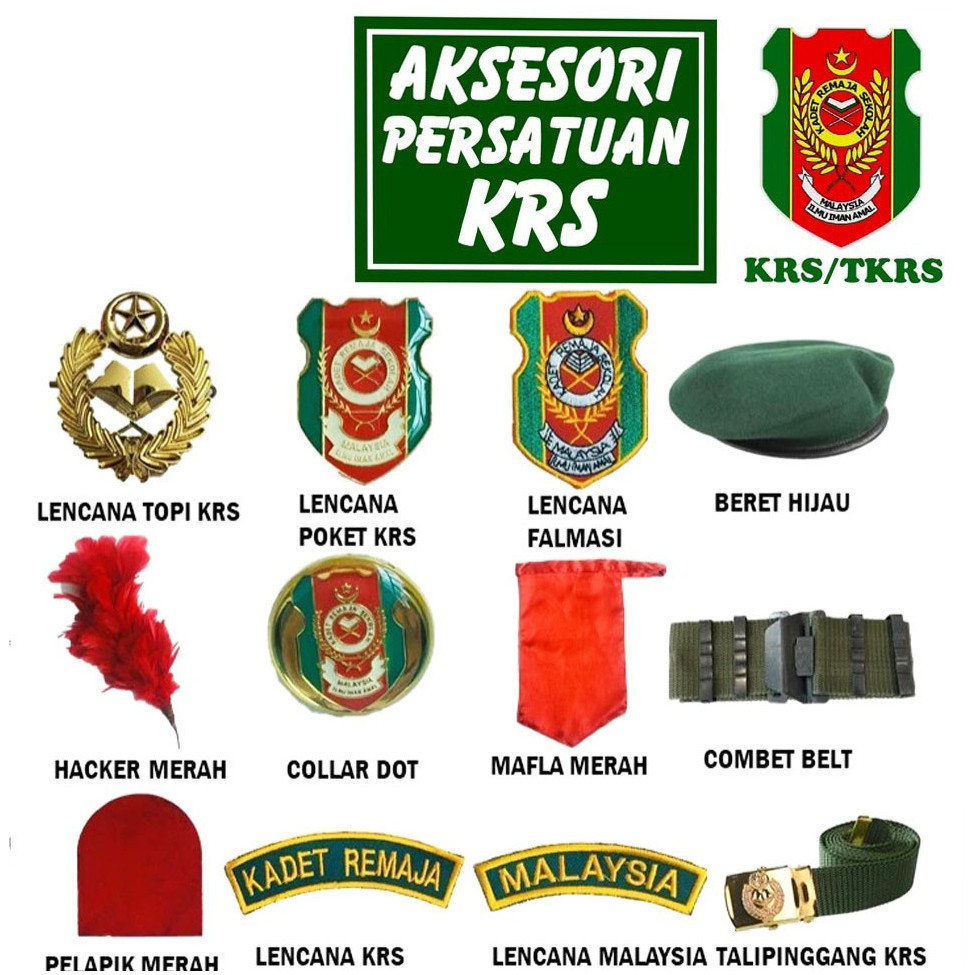LENCANA / BADGE KADET REMAJA SEKOLAH / ACCESSORIES KADET REMAJA SEKOLAH ...