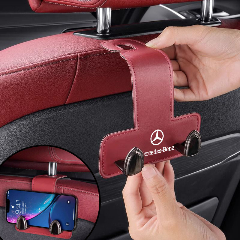 Car Seat Back Hooks Organizer Universal Headrest Mount Storage Holder ...