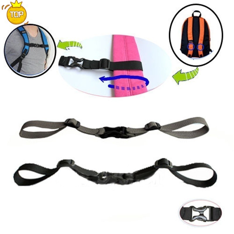 New Adjustable Backpack Sack Bag Webbing Sternum Buckle Clip Strap ...