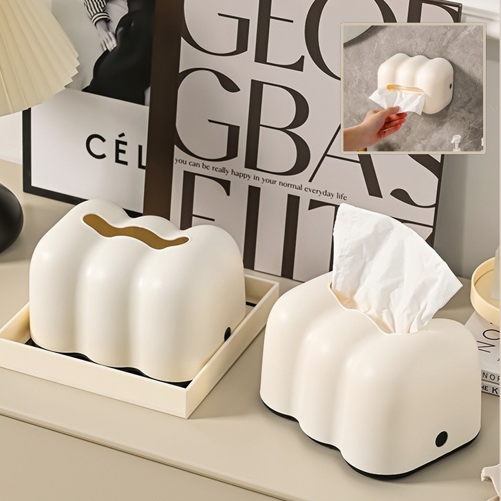 Cloud Tissue Box Holder Wall Mounted Detachable Bekas Tisu Box Tissuer ...