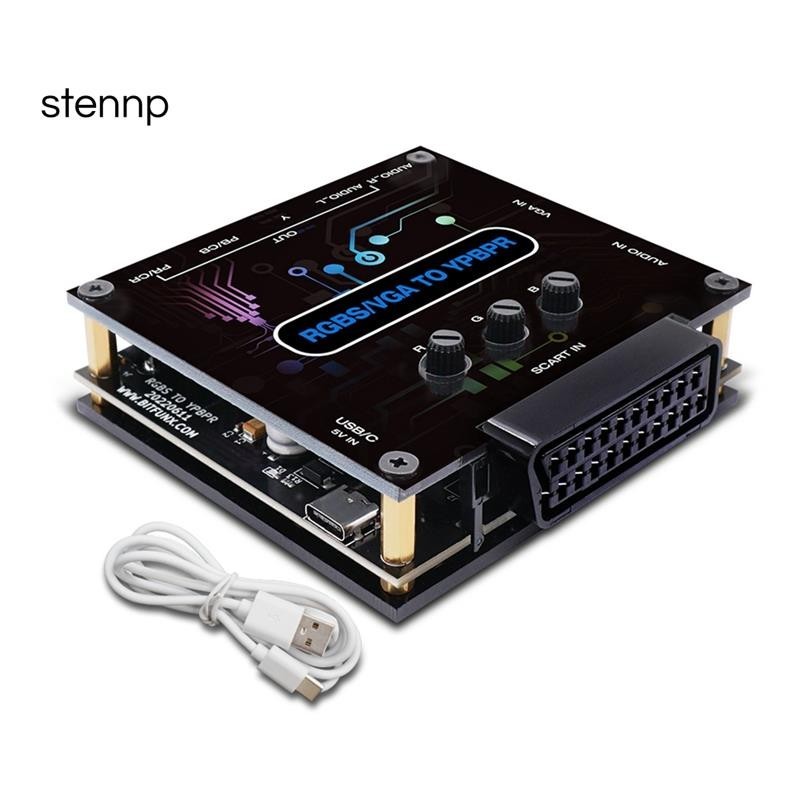 RGBS VGA to YPBPR Component Converter SCART to YPBPR YCBCR for Retro ...