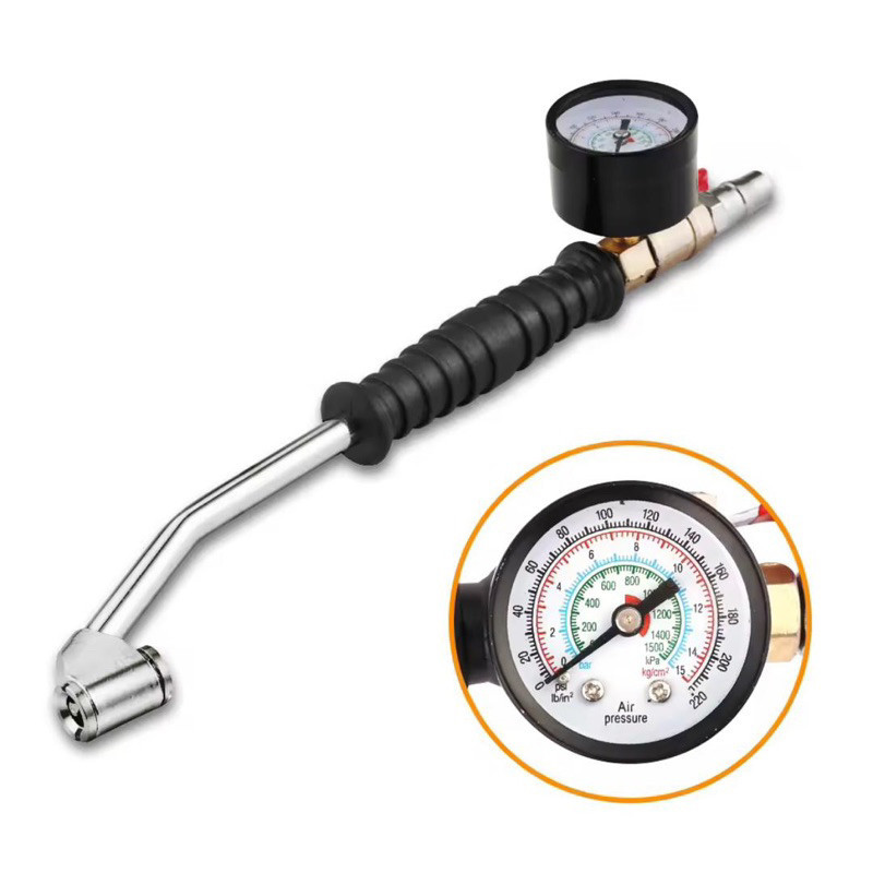 [new] PSI Air Tyre Pressure Inflator Gauge Monitor Hand-Operated Car ...