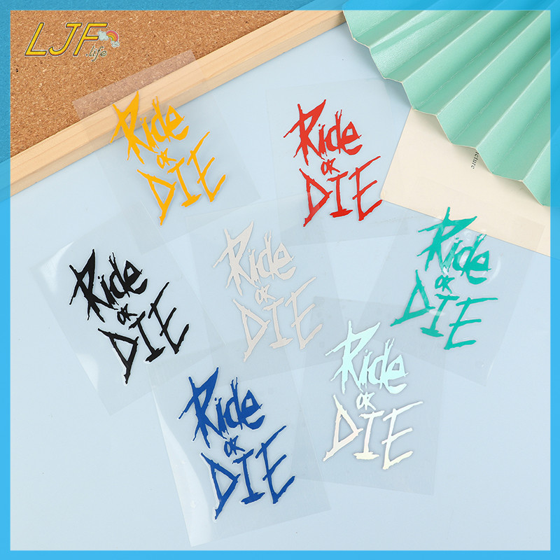 LJF Bike Frame Sticker Ride Or Die Top Tube Sticker Bicycle Decals ...