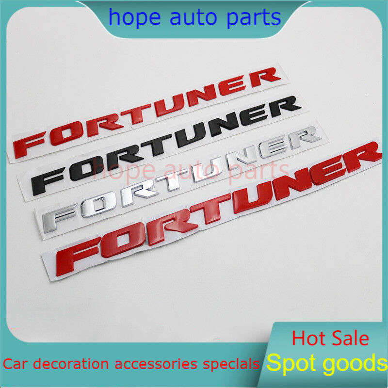 NEW TOYOTA FORTUNER Letter Car Auto Front Hood Emblem Badge Sticker ...