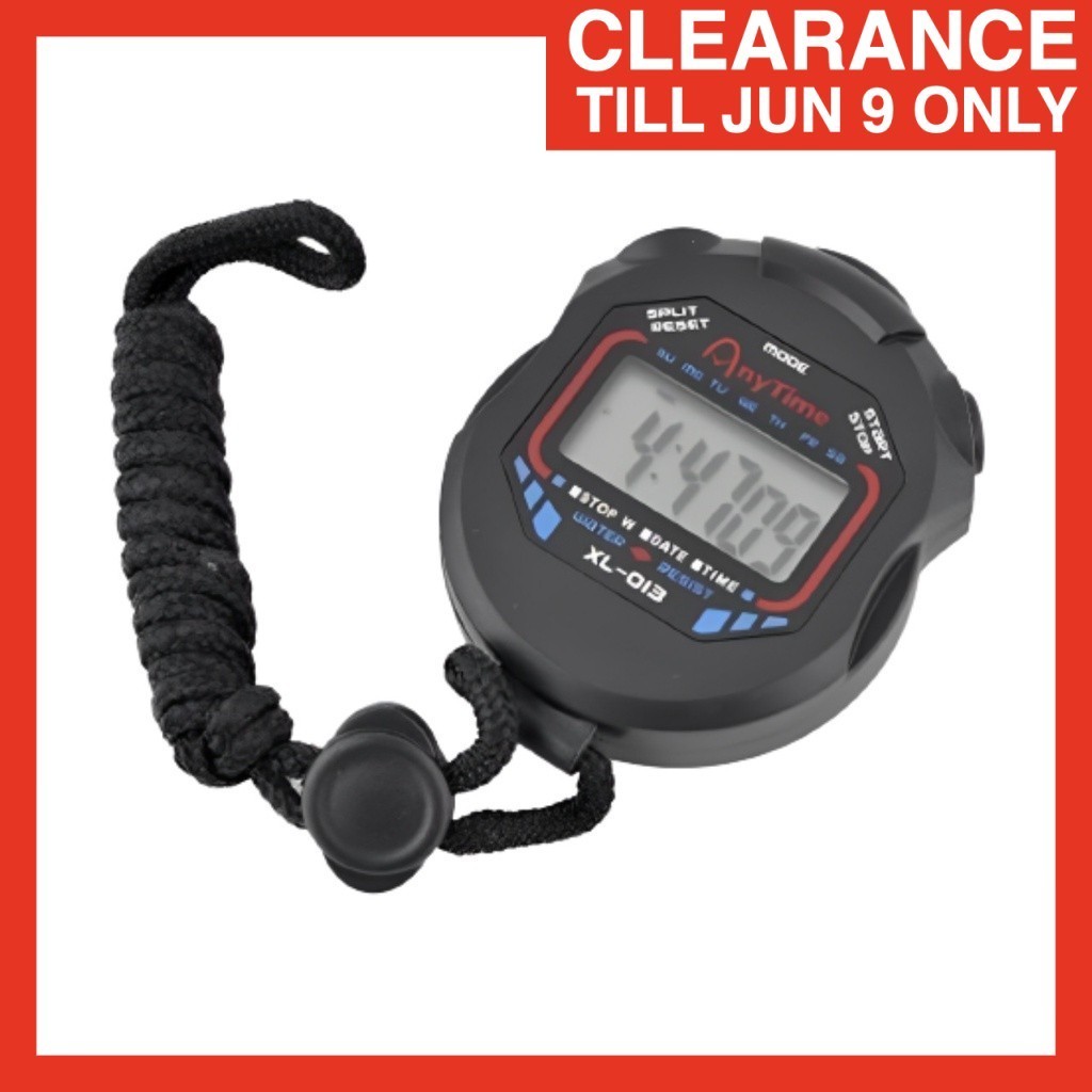 (BATTERY + LANYARD) EW Stopwatch Waterproof Digital Running Timer ...