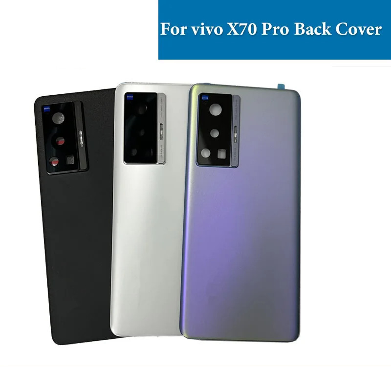 Original New Back Glass For vivo X70 Pro Battery Back Cover Door V2134A ...