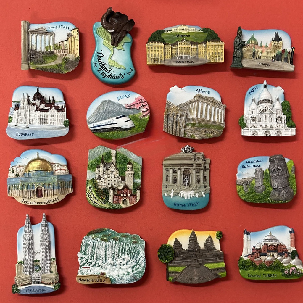 Refrigerator Magnets New Style Cambodia Angelica Czech Prague Moroccan ...