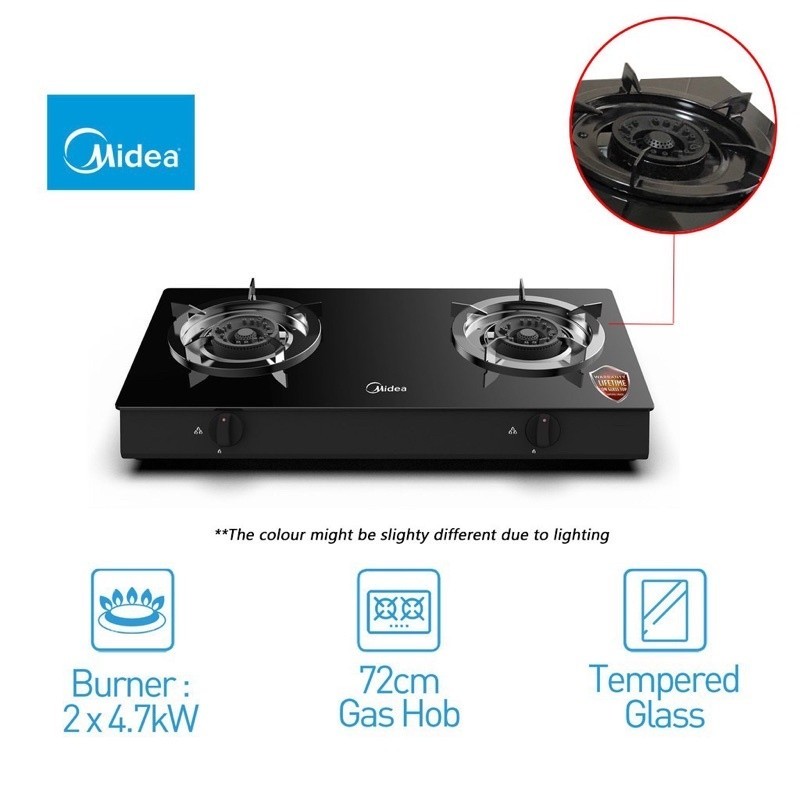 Midea Table Top Glass Stove MGS-T211G Gas Stove | Shopee Malaysia