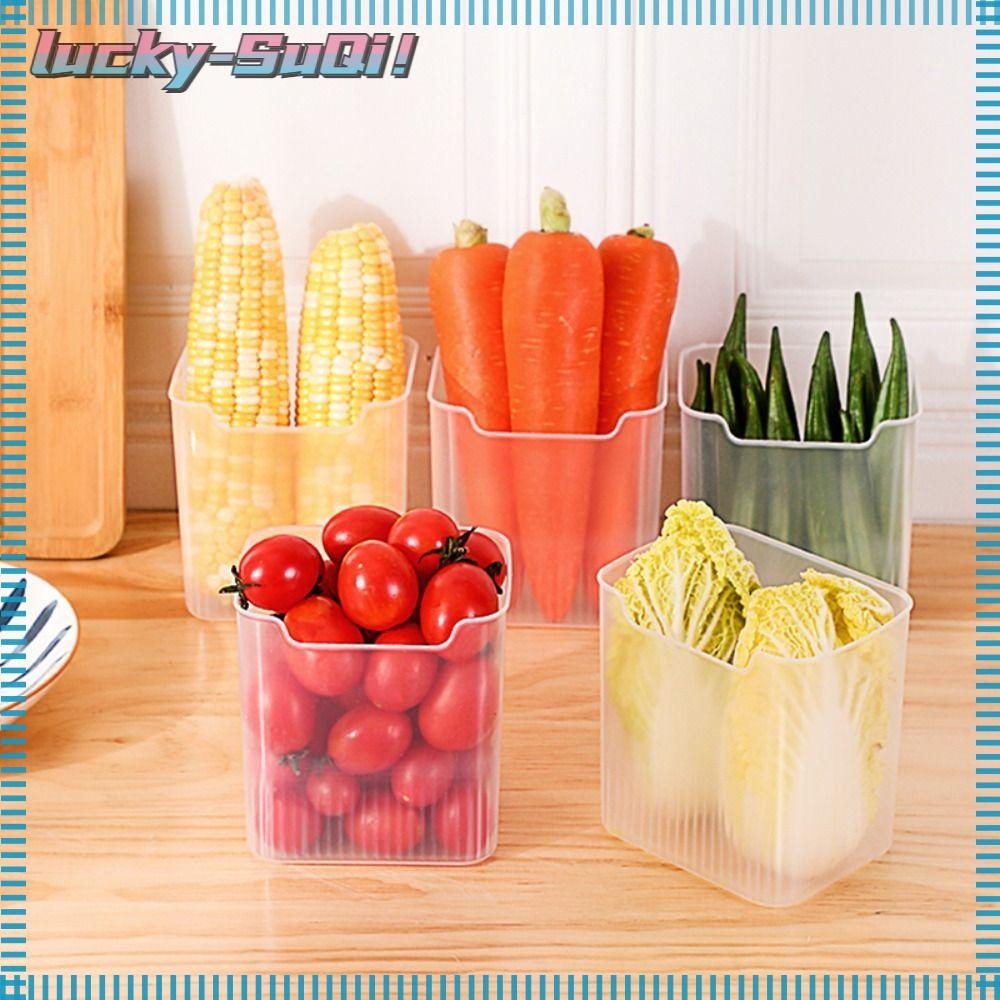 LUCKY-SUQI Food Fridge Storage Box, Stackable Transparent Refrigerator ...