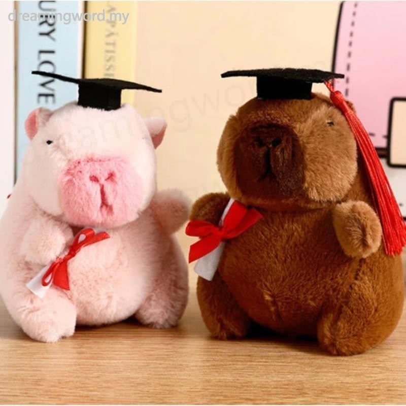 Graduation Cap Capibara Anime Fluffty Toy Kawaii Lovely Doll Stuffed ...