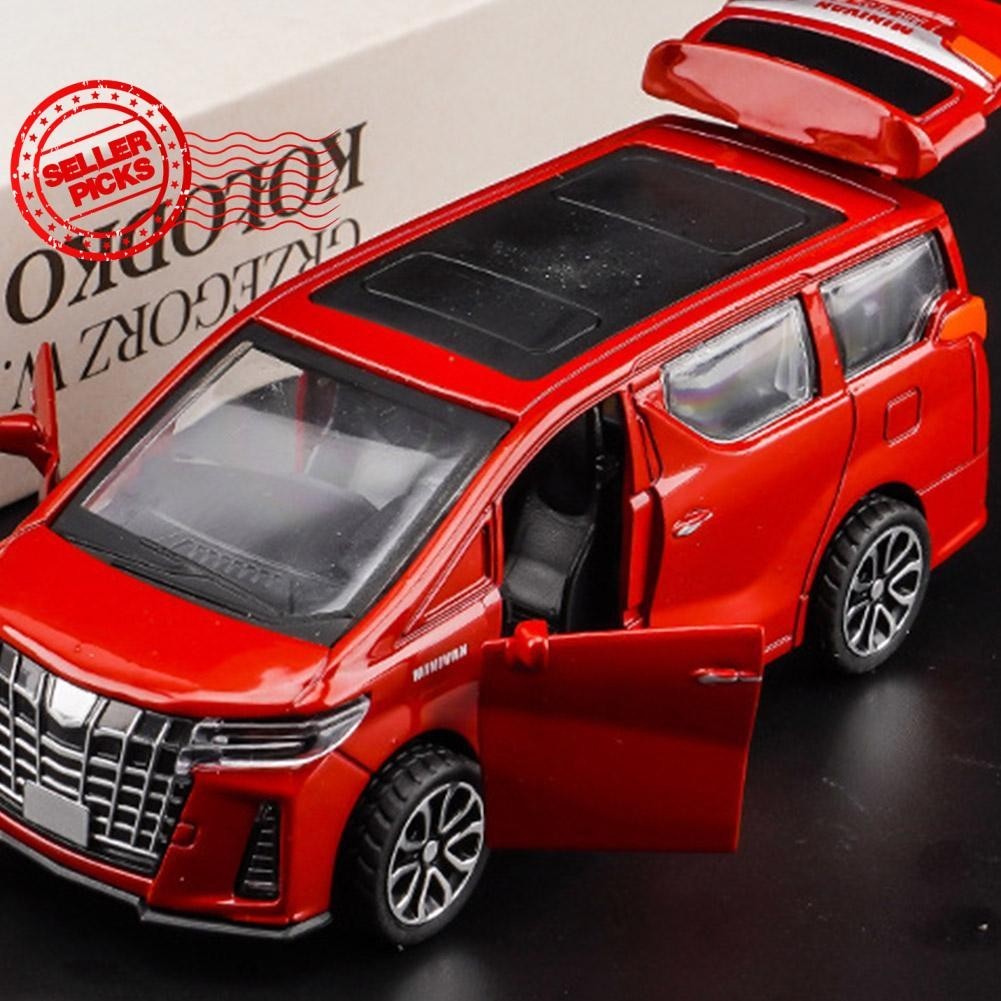 Toyota Alphard 12cm Diecast Mpv Van Pull Back Car Model With Moving ...