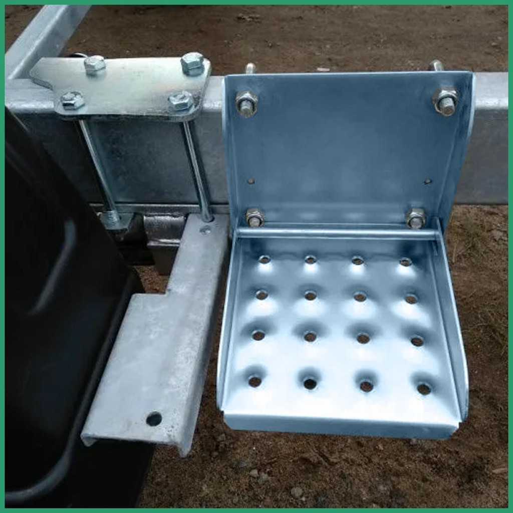 Boat Trailer Step RV Bumper Folding Ladder Heavy Duty Trailer Car Door ...