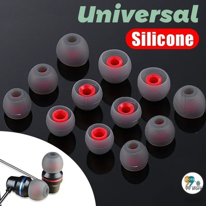 HS 1 Pair Replacement Silicone Ear Cap / S M L In-ear Earphone Eartips ...