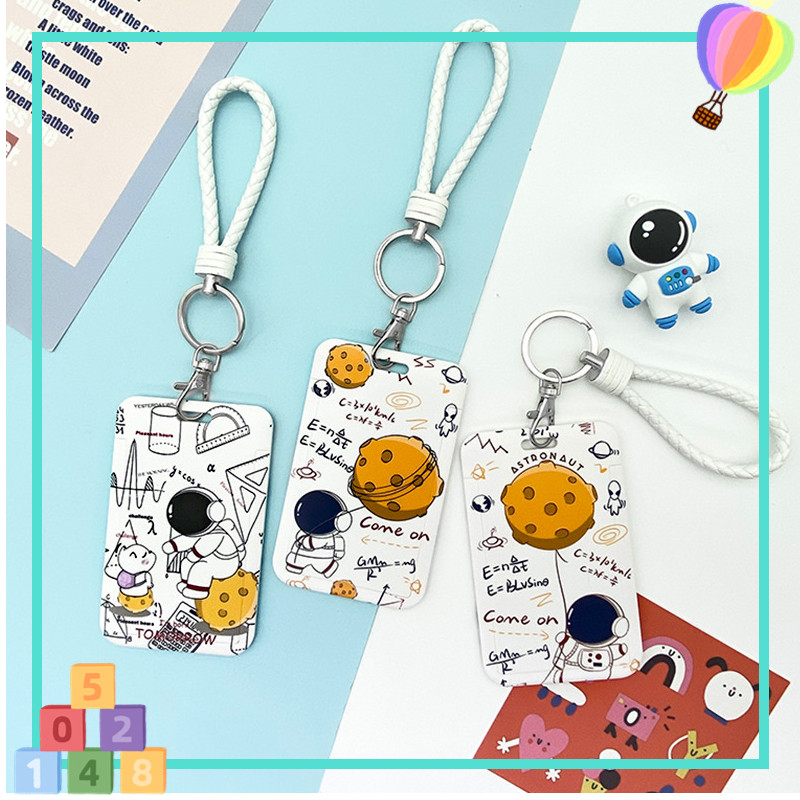 GANTUNGAN Vc-stationery Aesthetic Id Card Hanger Name Rope Id Card Tag ...