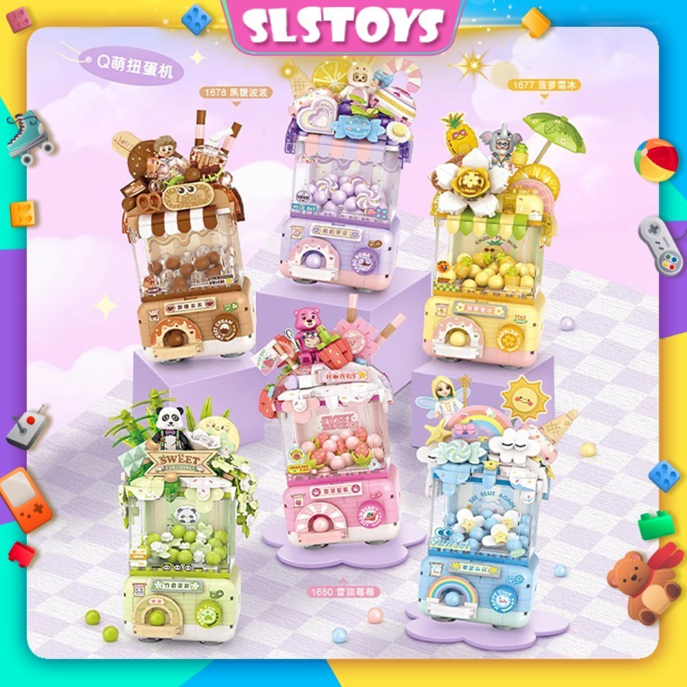 LOZ IDEAS Mini Block Cute Sweet Catcher Machine Gift Decoration ...