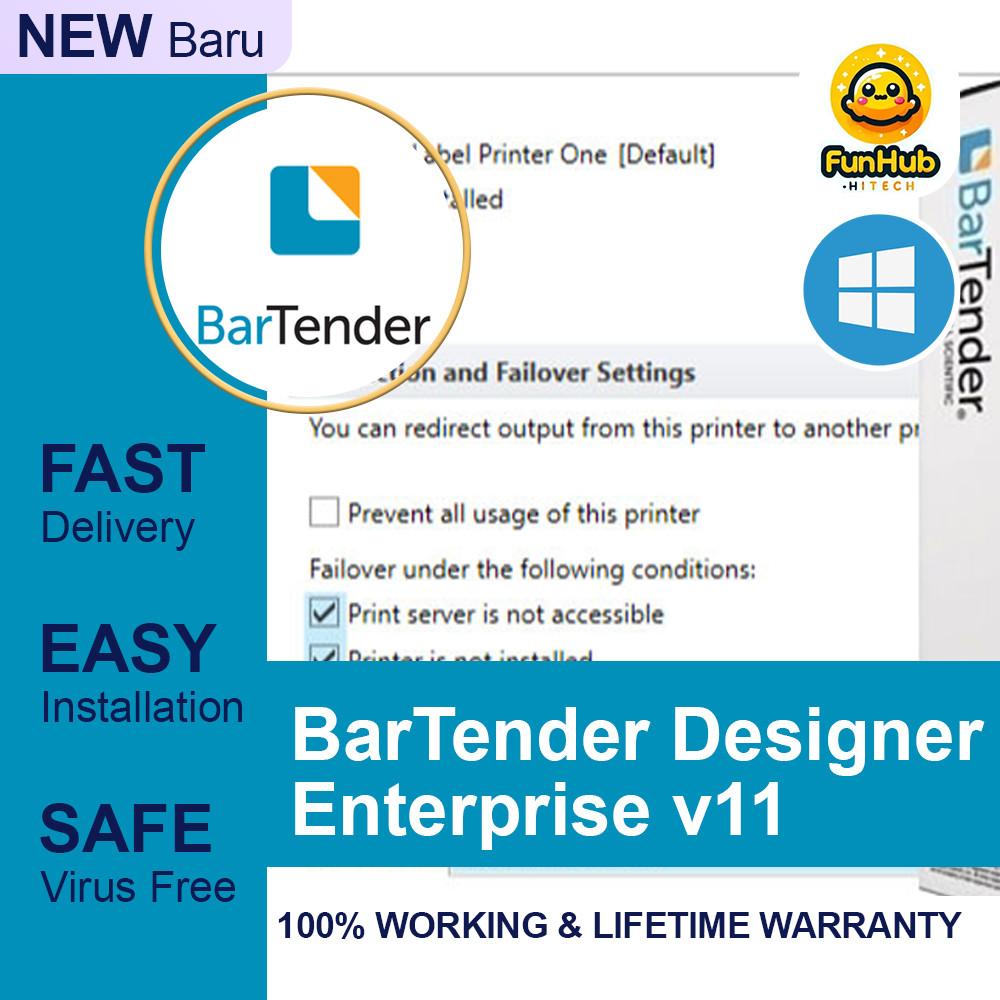 BarTender Designer Enterprise v11 ⭐ Full Version ⭐ Windows PC Software ...