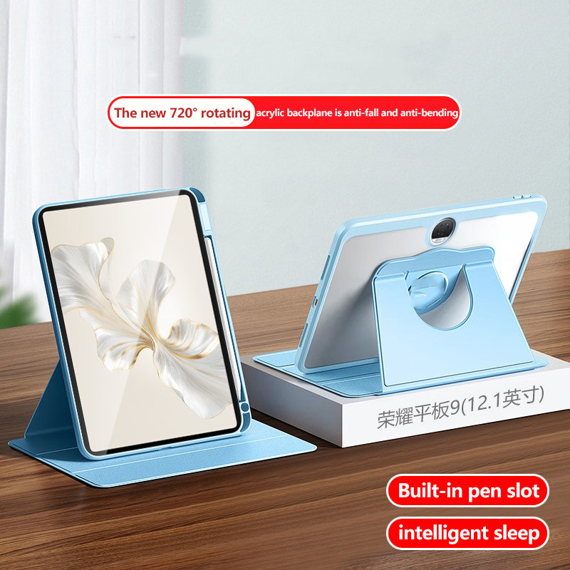 Rotating Acrylic Hard Tablet Case For Honor Pad 9 12.1 2023 9Pro ...