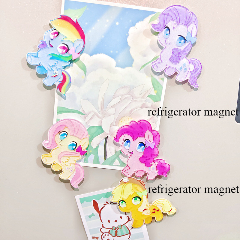 Cartoon Cute Unicorn Refrigerator Sticker Fridge Magnets Refrigerator ...