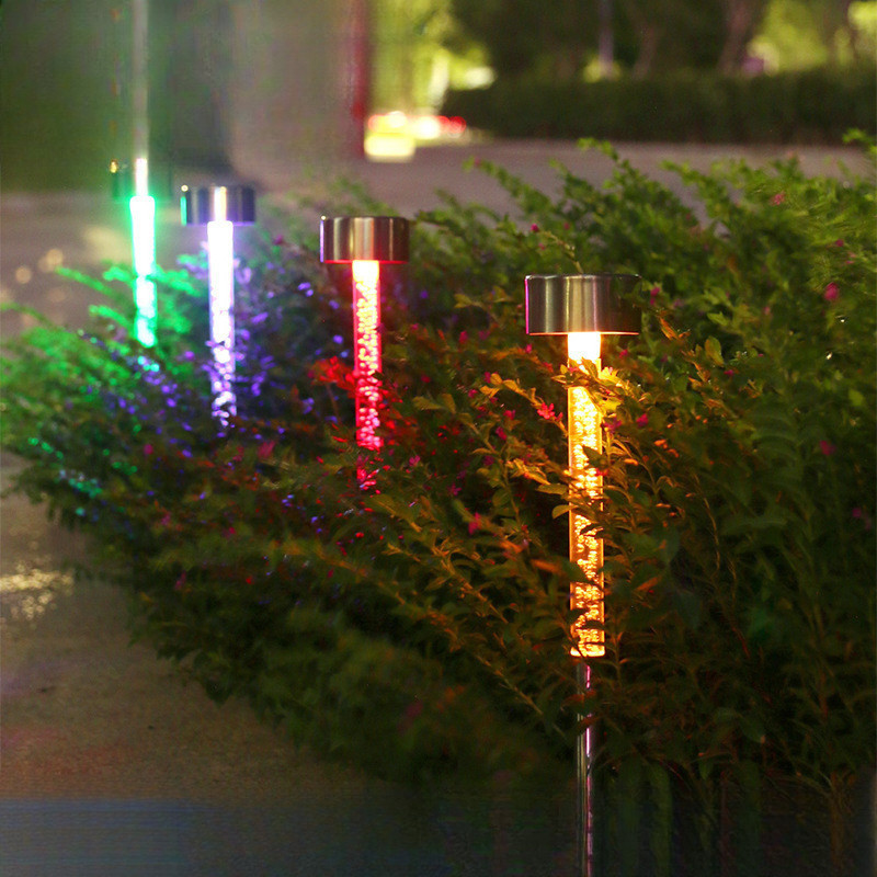 Solar Lawn Light Outdoor Garden Decoration Acrylic Stick Floor Light ...