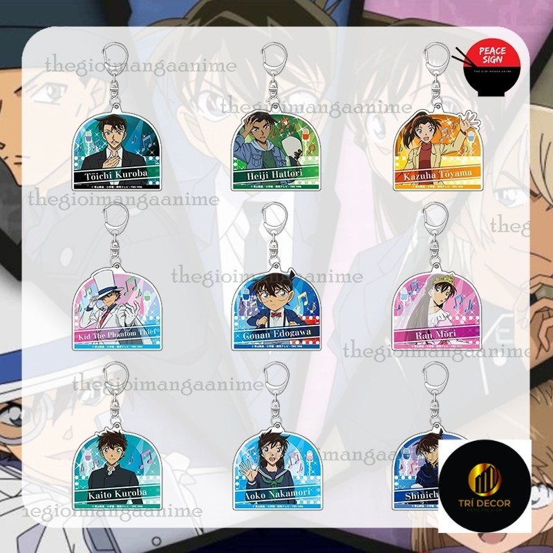 (MUSIC) Detective CONAN Famous DETECTIVE keychain printed with anime ...