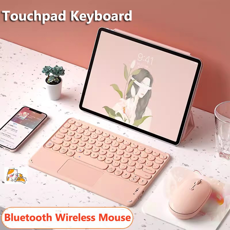 Bluetooth Wireless Keyboard Rechargeable Touchpad Keyboard for Redmi ...