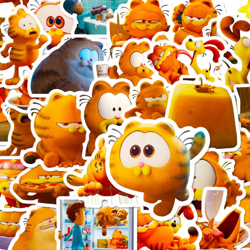 Garfield 100 Sheets Cat Garfield Classic Animation Stickers Self ...