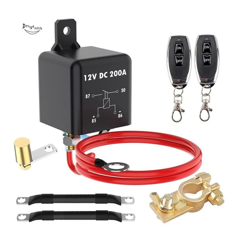 Remote Battery Disconnect Switch 200A 12V Top Post Negative Battery ...