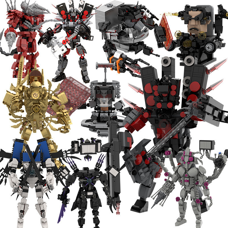 Lego Titan Skibidi Toilet Titan Clock King Titan Monitor Titan Tvman ...