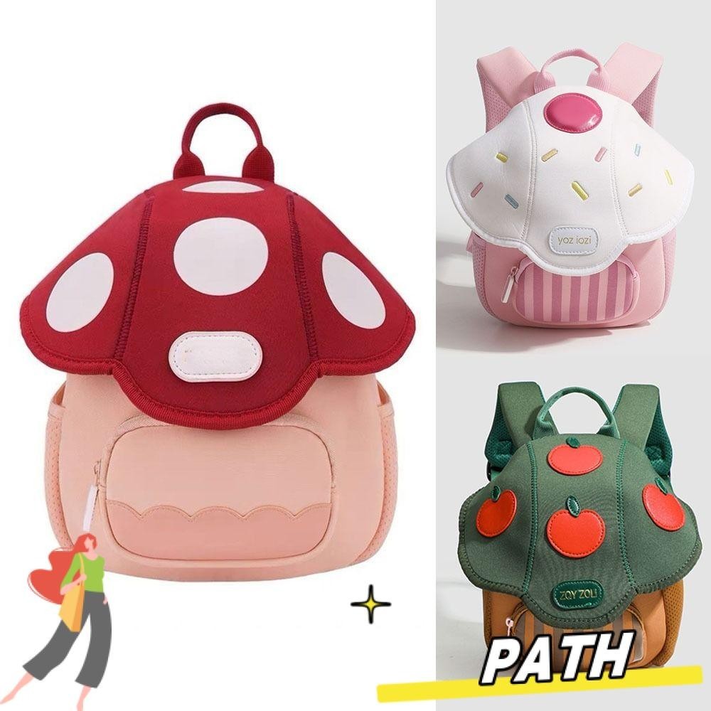 PA-HOME Cute Mushroom Backpack, Cartoon Mini Children's Bag, Casual PU ...