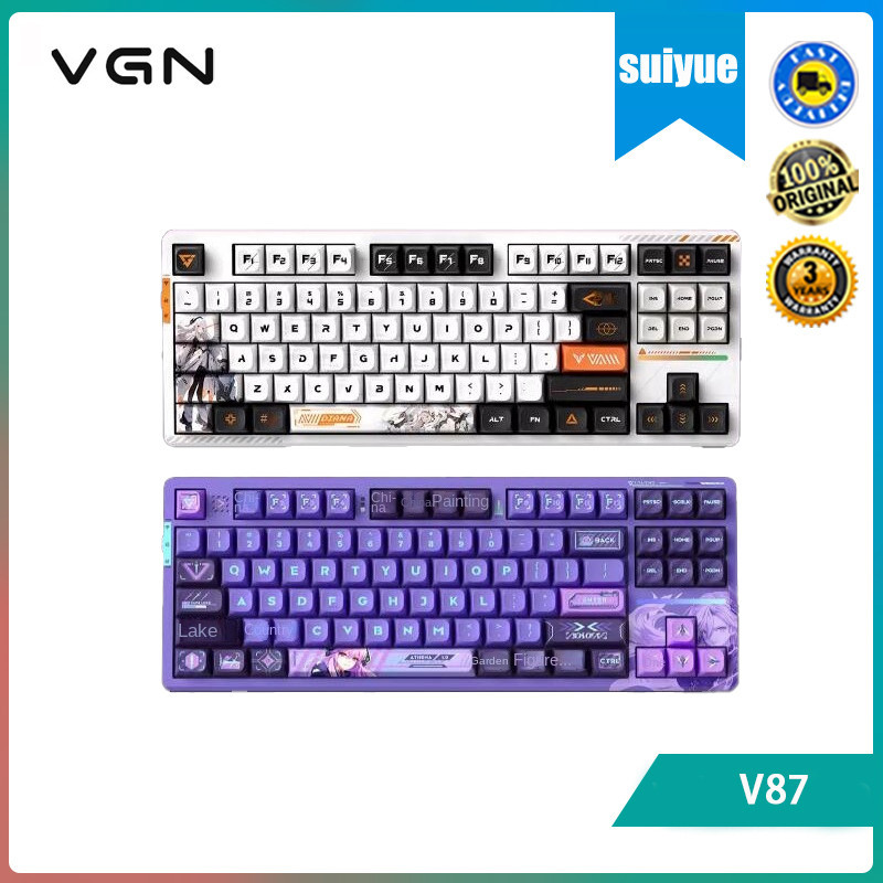 Vgn V87 three mode RGB mechanical keyboard | Shopee Malaysia