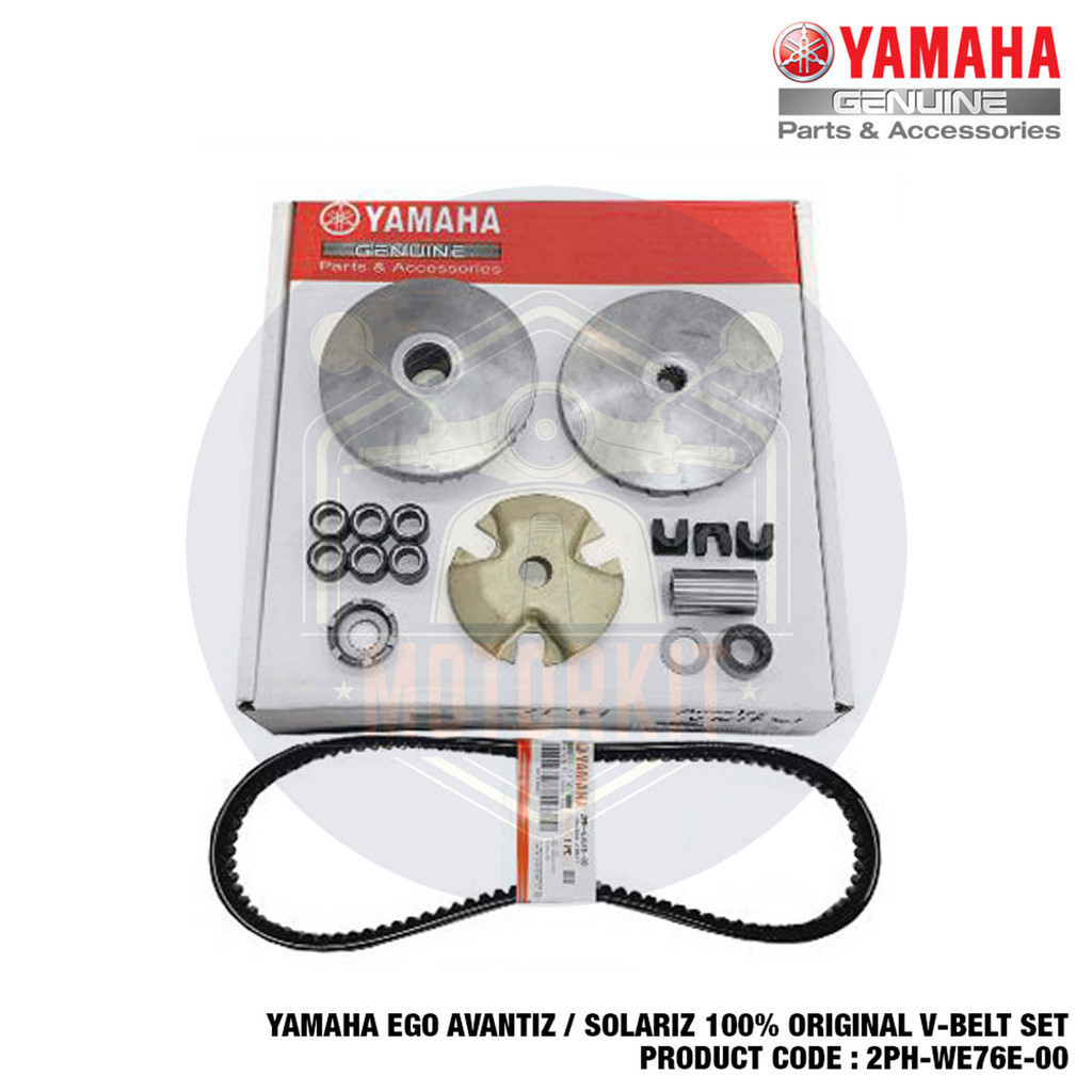 YAMAHA EGO AVANTIZ SOLARIZ 100% ORIGINAL VBELT KIT SET V BELT BELTING TIMING BELT 2PH-WE76E-00 ...
