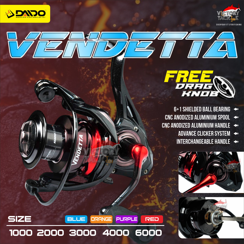 Daido VENDETTA FISHING REEL DAIDO REEL IFT Victory Trans | Shopee Malaysia