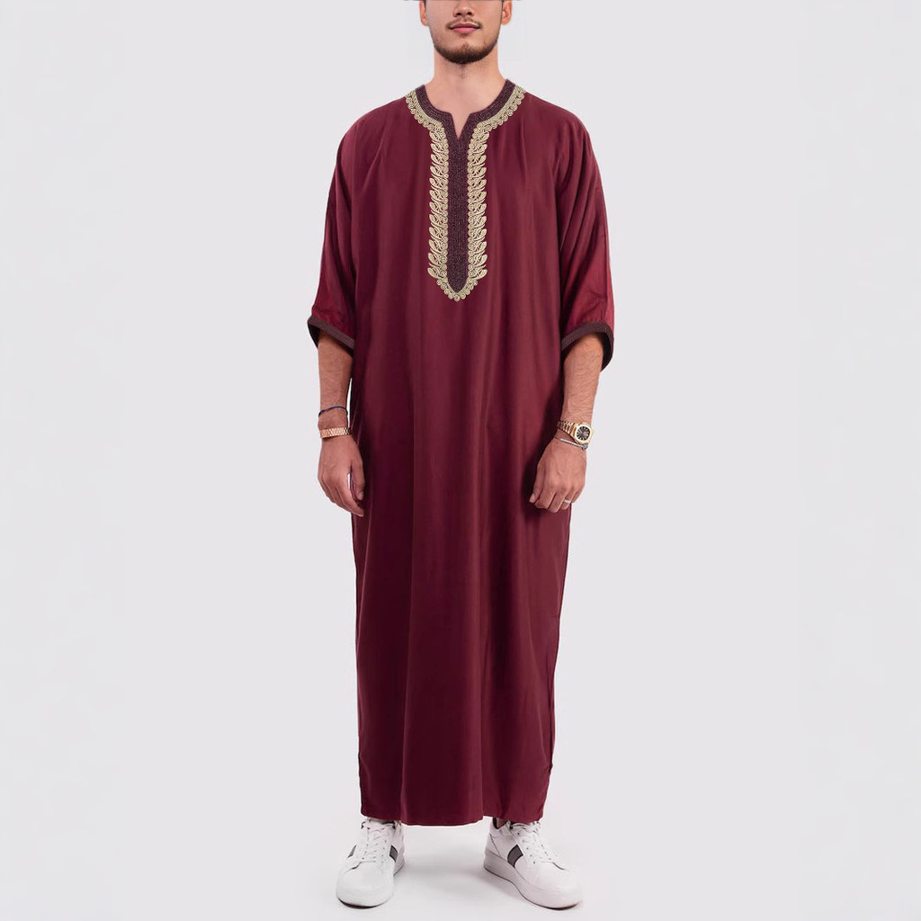 2025 Jubba Thobes Arabic Pakistan Dubai Kaftan Abaya Men's Clothing ...
