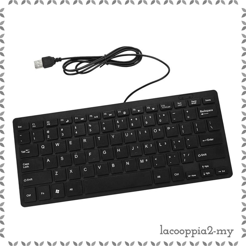 [LacooppiabcMY] Compact -Thin USB Keyboard English Standard for PC ...