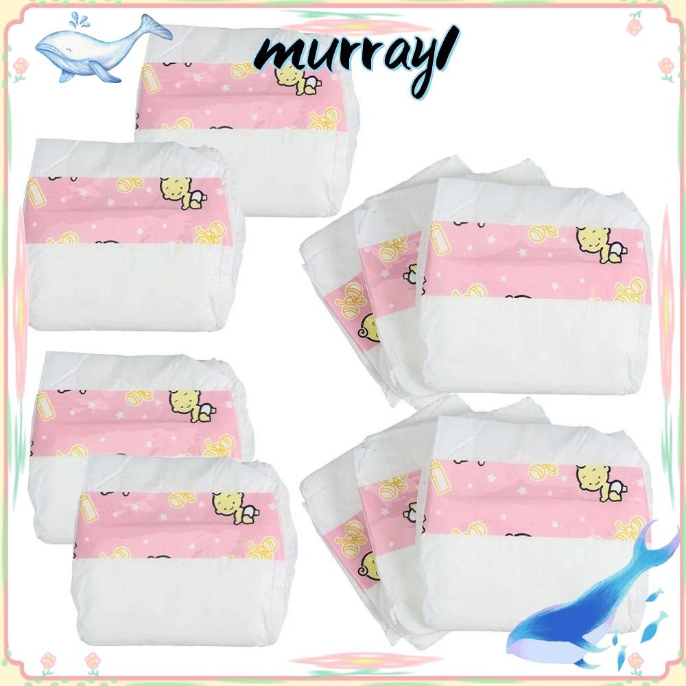 MURRAY1 10 Pcs Play House Diapers, Mini Diapers Decorate Pretend Baby ...